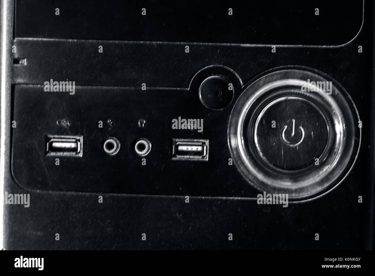 Close up of CPU button Stock Photo - Alamy