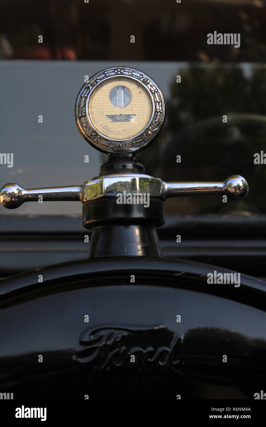ford hood model tornament on classic car at Fairfax California car show ...