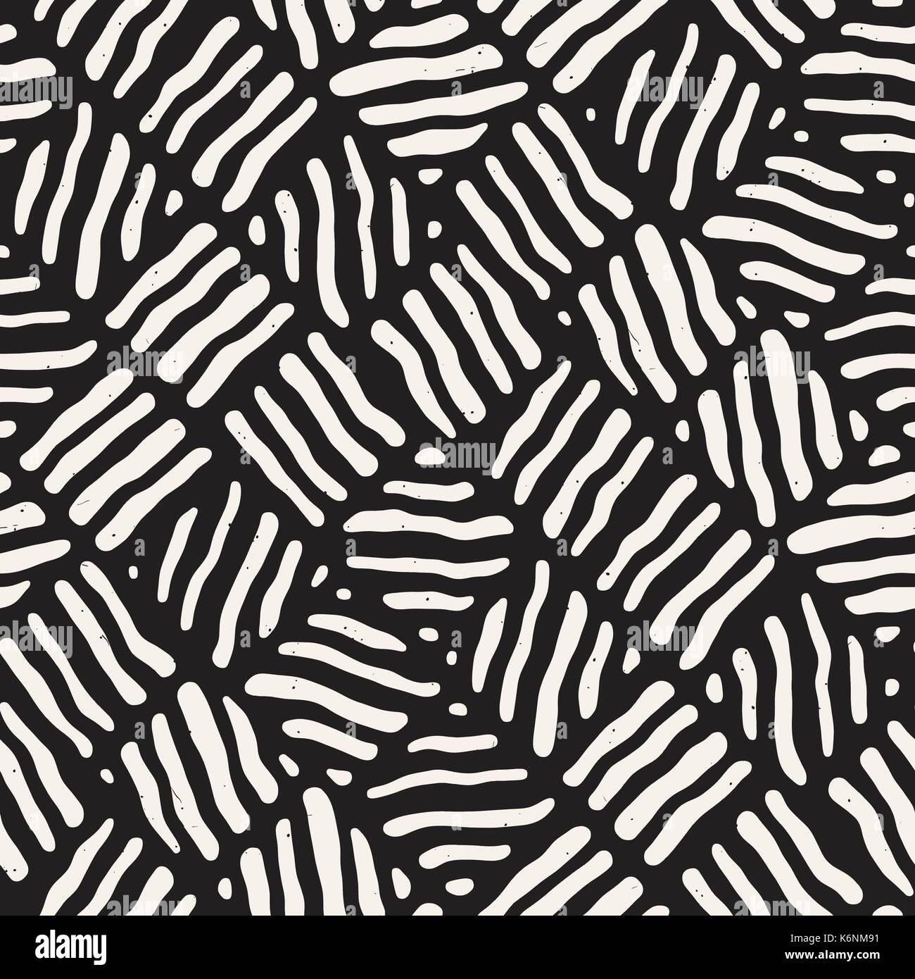 Seamless freehand pattern. Vector abstract rough lines background. Hand ...