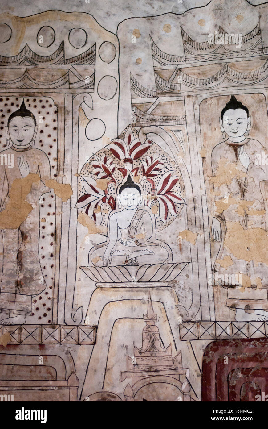 Religious mural myanmar hi-res stock photography and images - Alamy