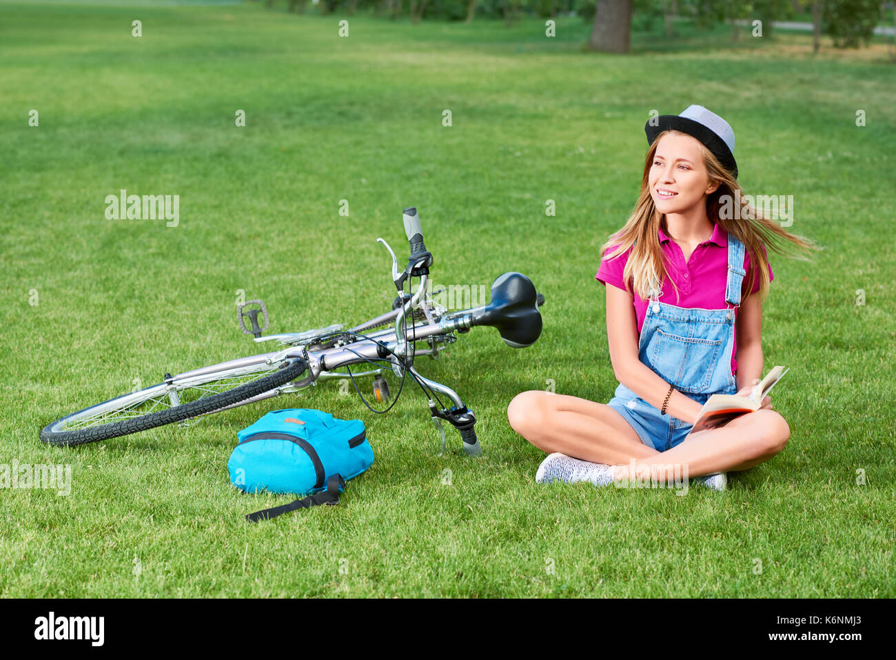 Resting after bicycle ride hi-res stock photography and images - Alamy