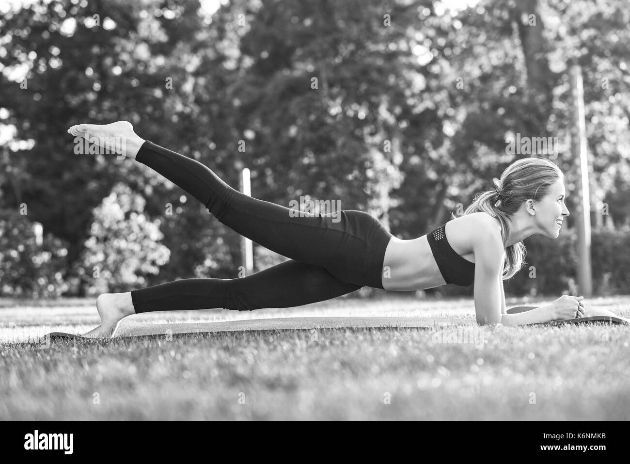 Agility plank Black and White Stock Photos & Images - Alamy