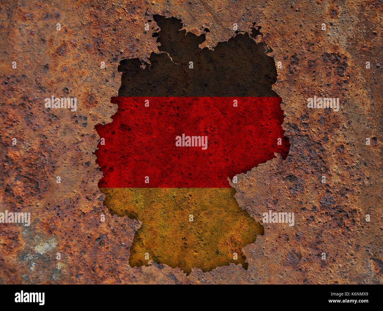 Textured map of Germany in nice colors Stock Photo - Alamy