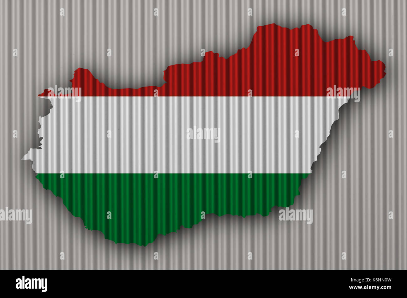 Textured map of Hungary in nice colors Stock Photo - Alamy