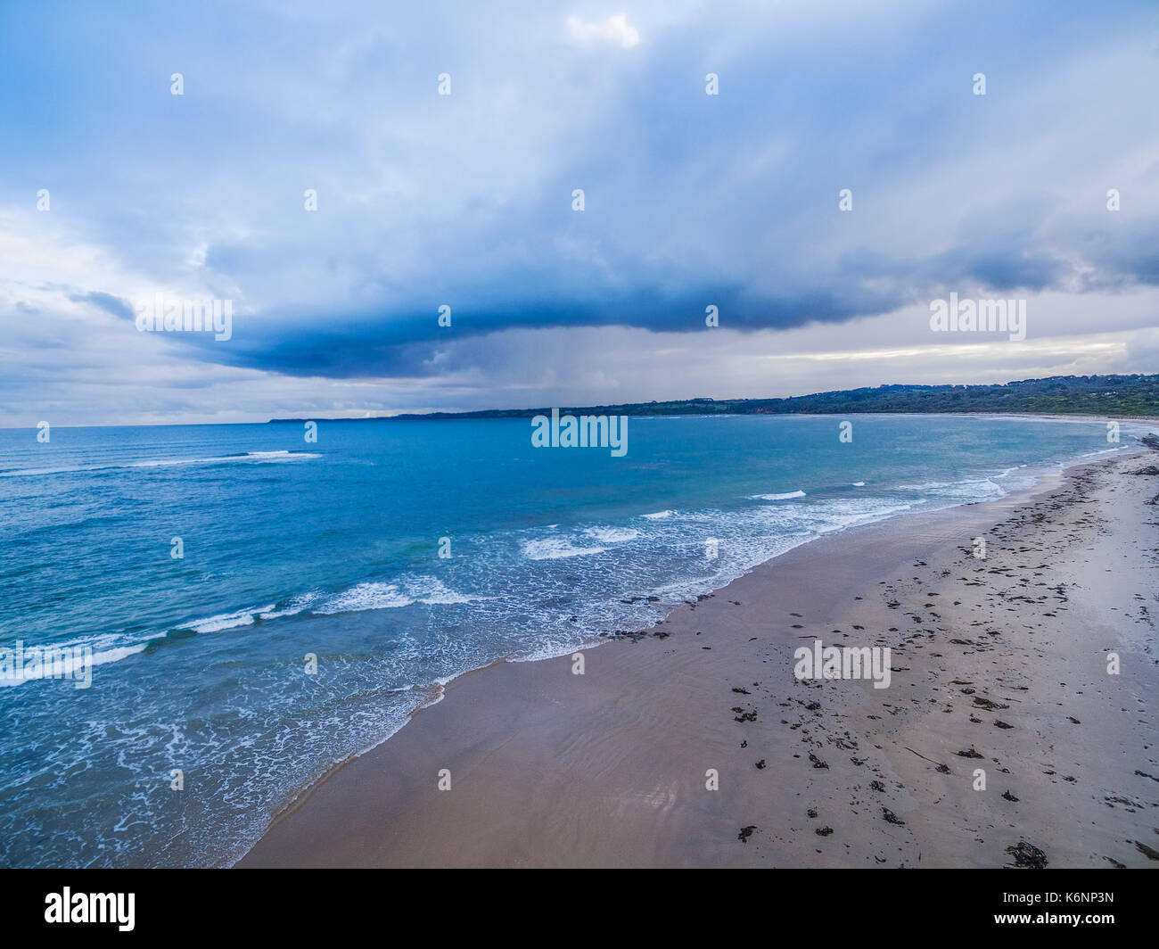 Stormy beach aerial hi-res stock photography and images - Alamy