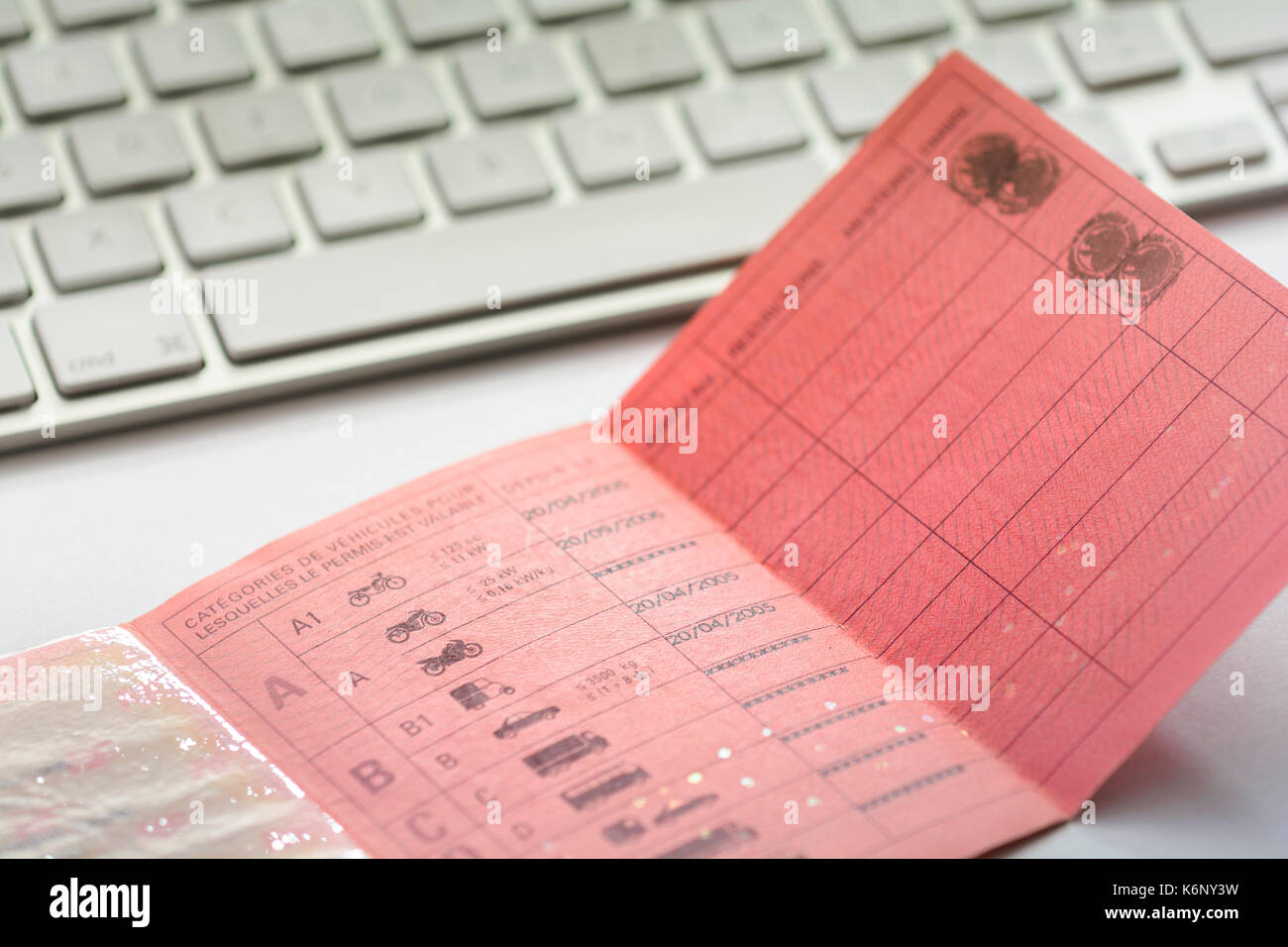 Driving licence and pink hi-res stock photography and images - Alamy