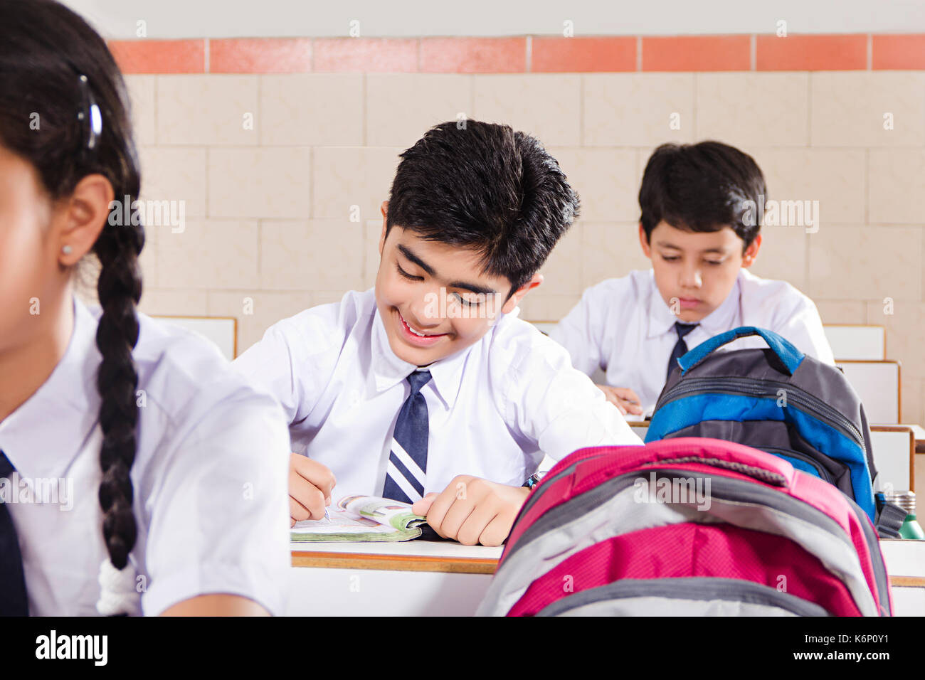 Indian School Students Studying In Class Indian Students In Classroom