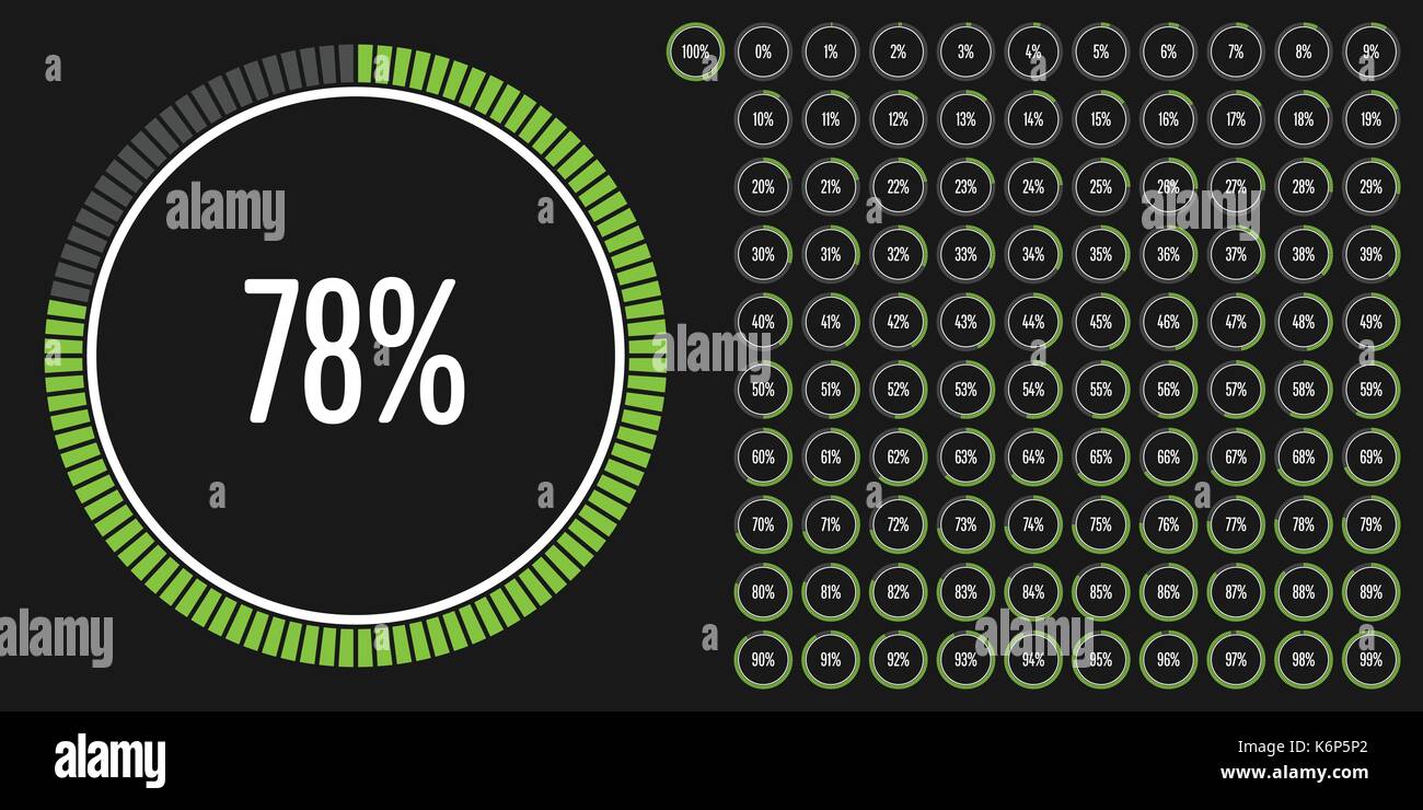 Percentage diagram set Stock Vector Images - Alamy