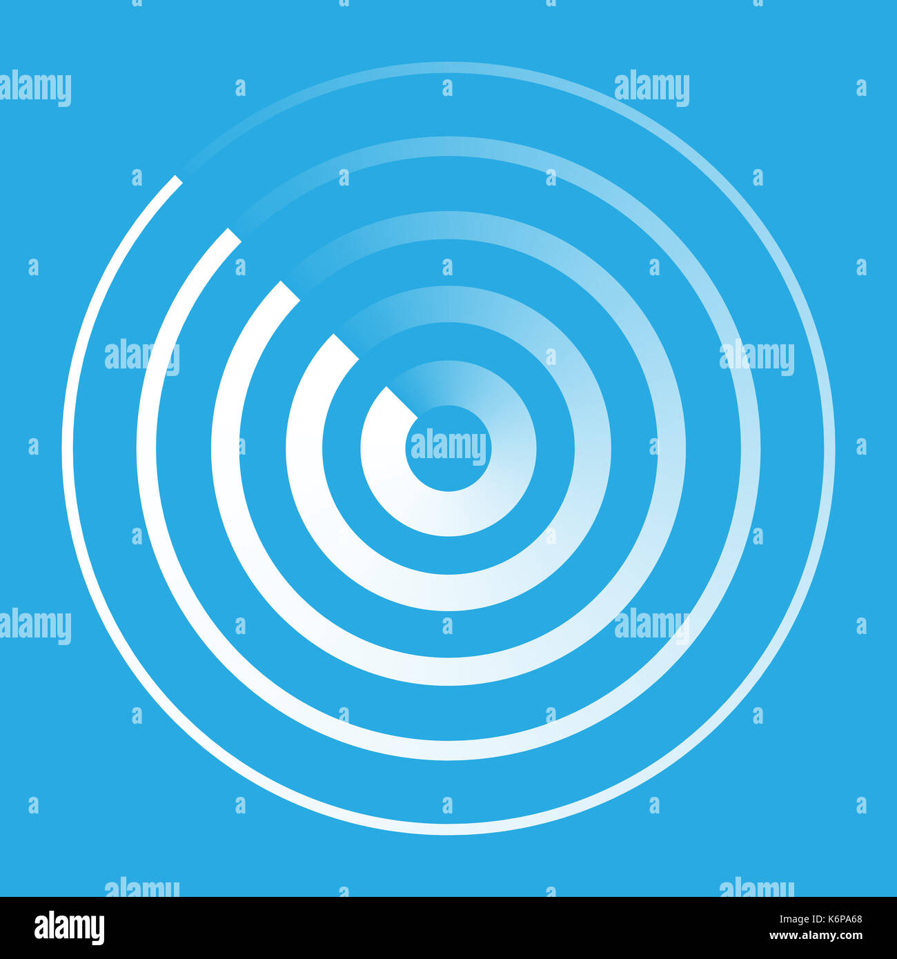 Radar abstract icon sign symbol logo illustration Stock Photo - Alamy