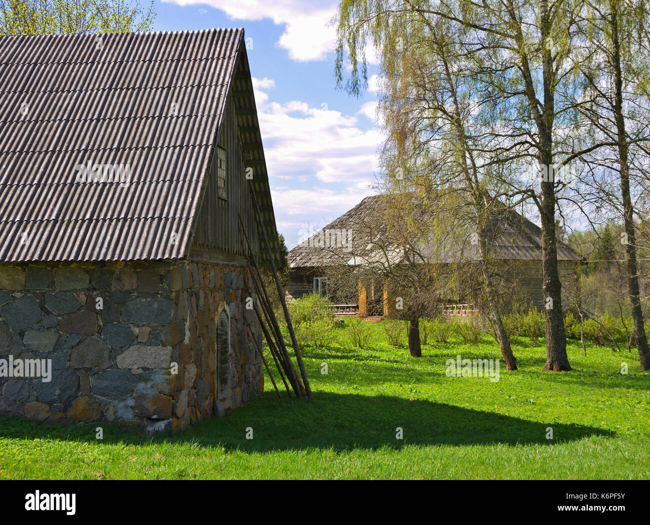 Natural country homestead Stock Photo - Alamy