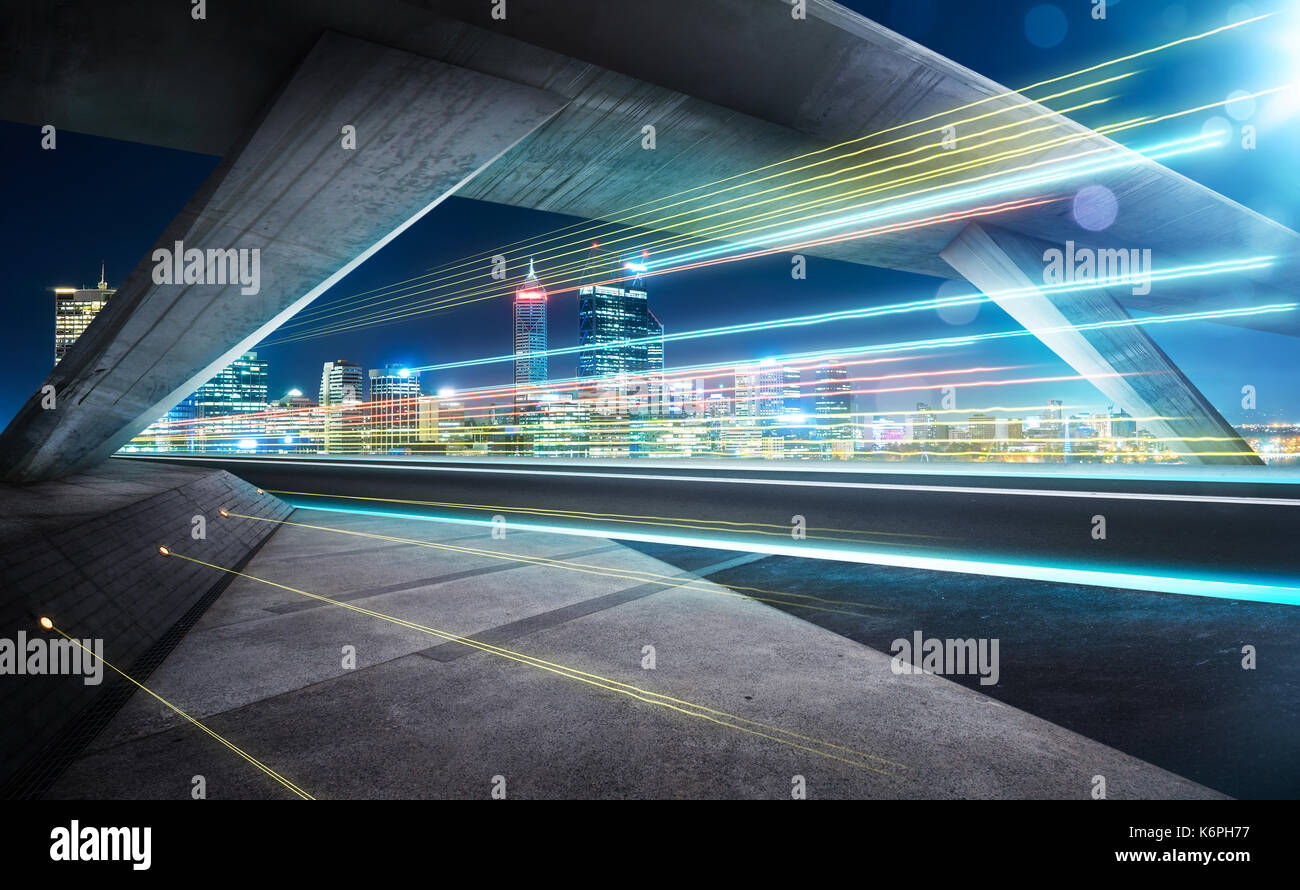 Road bridge flyover street light hi-res stock photography and images ...