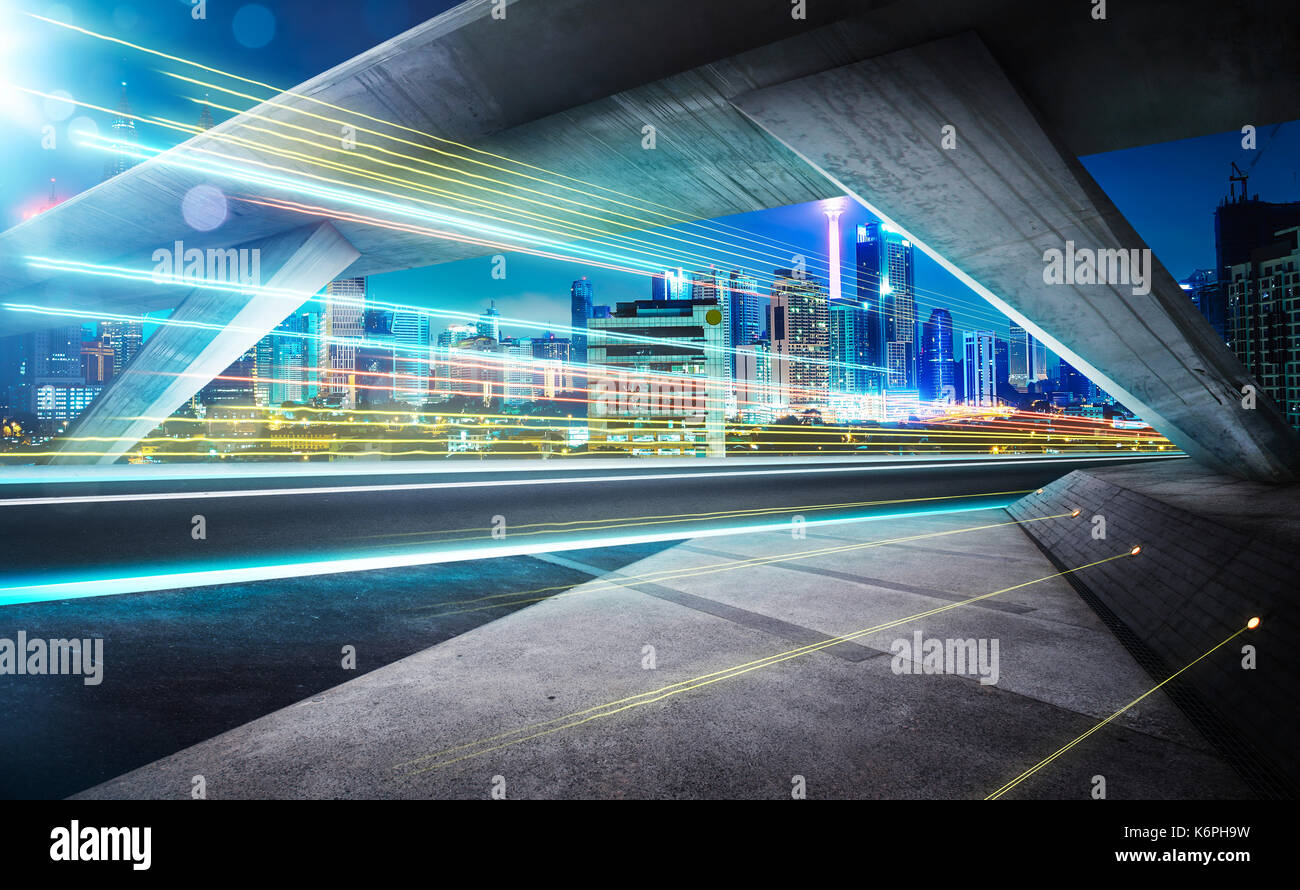 Road bridge flyover street light hi-res stock photography and images ...