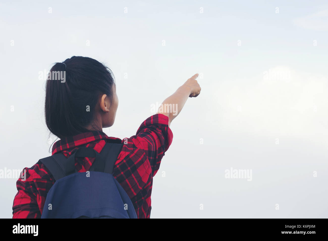 Happy people smiling at the Mountain on Bright day Stock Photo - Alamy