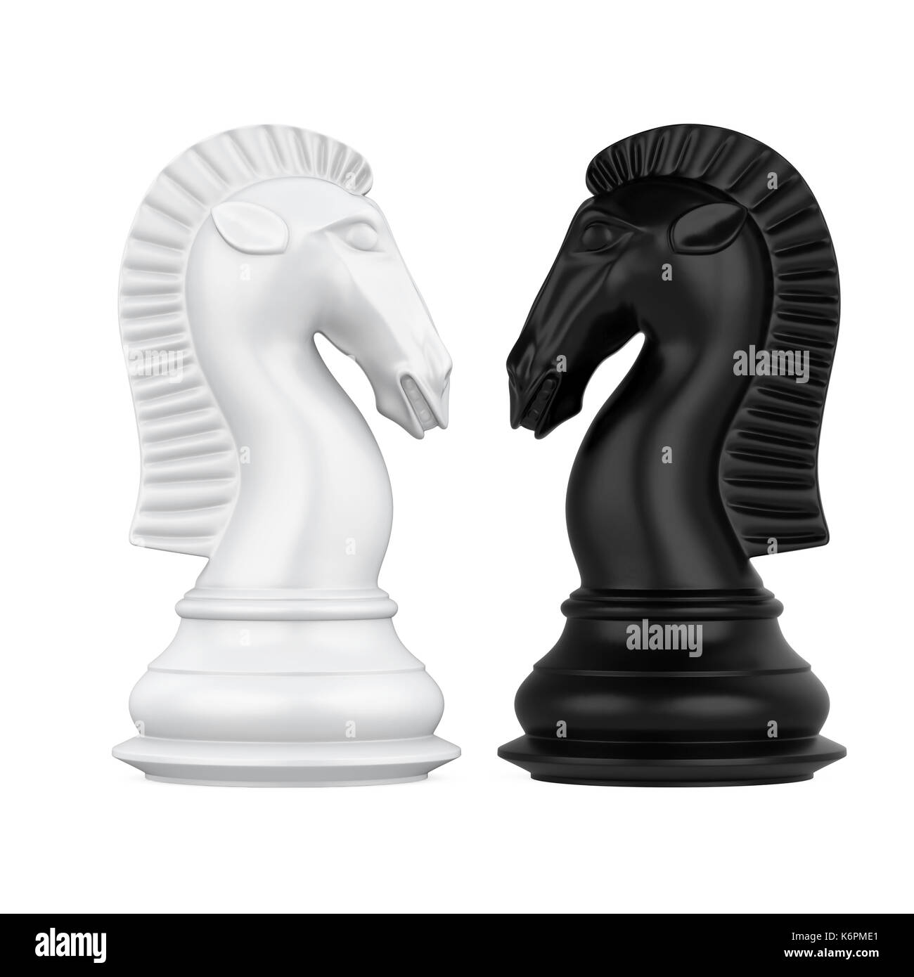 Knight Chess Pieces Isolated Stock Photo - Alamy