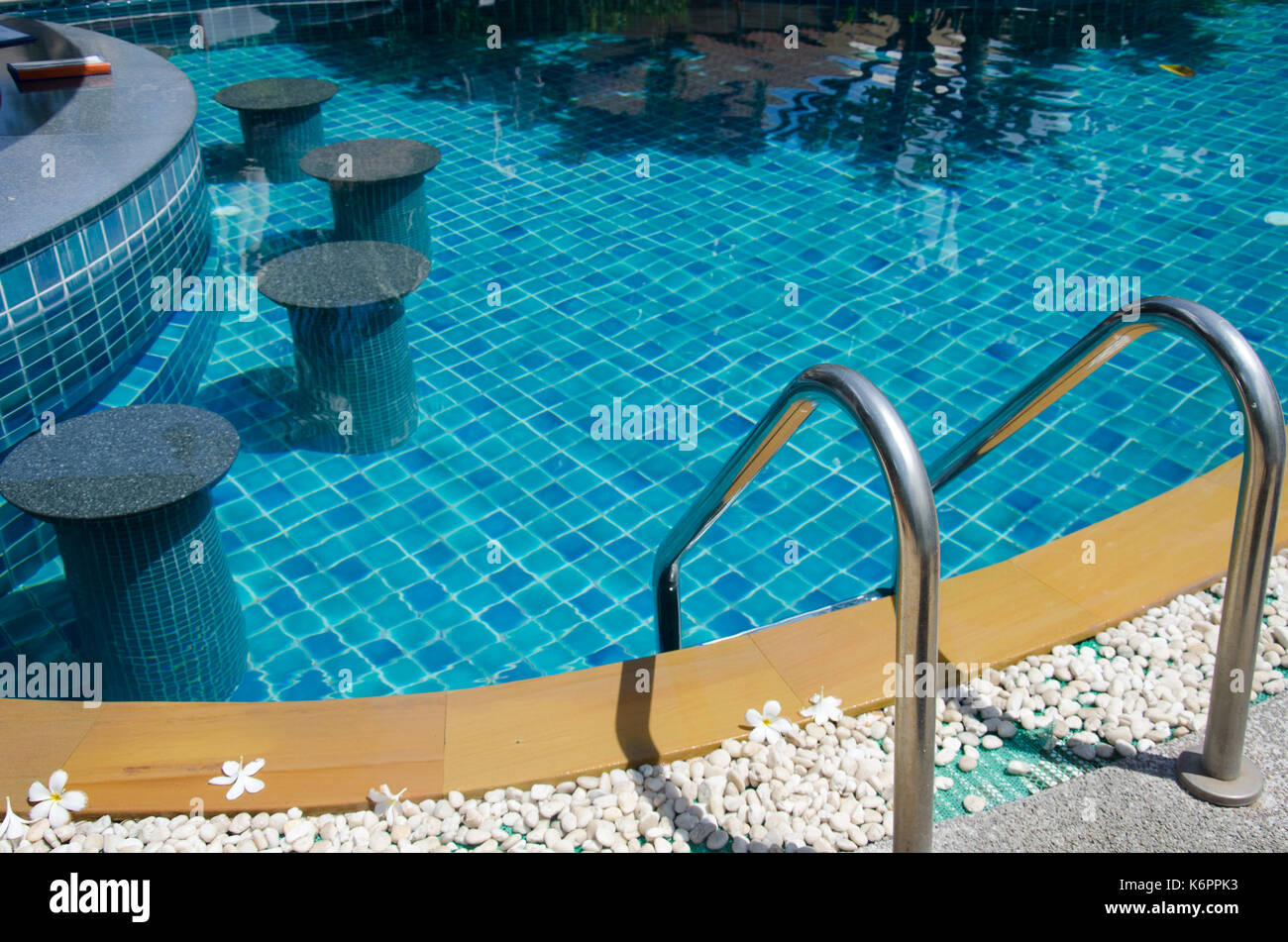 Swimming pool with stairs Stock Photo - Alamy