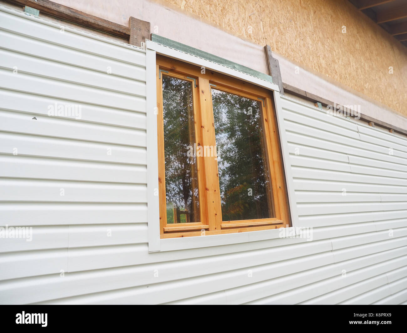 white siding of a frame house Stock Photo - Alamy