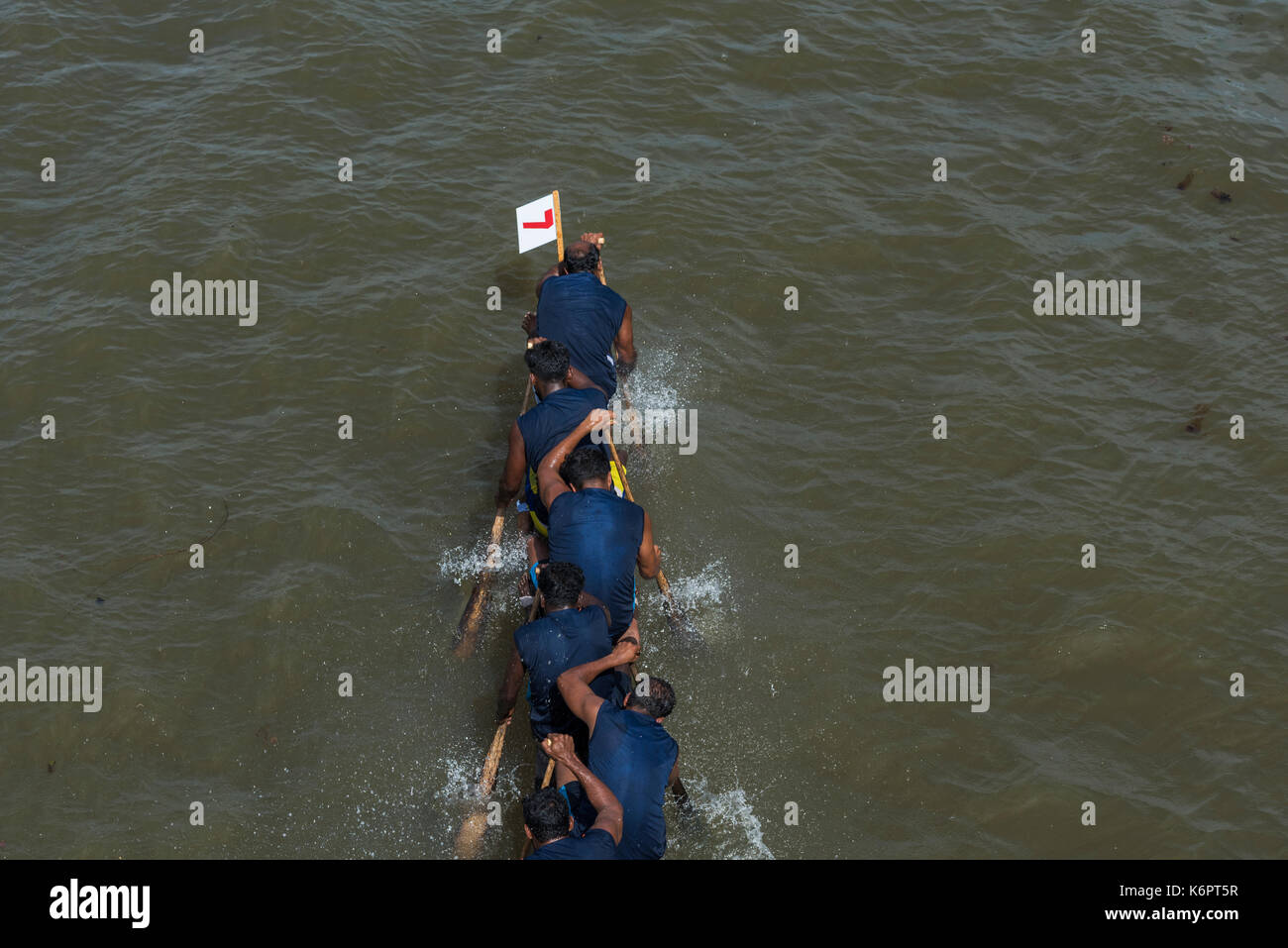 A closeup of the oarsmen rowing Stock Photo - Alamy