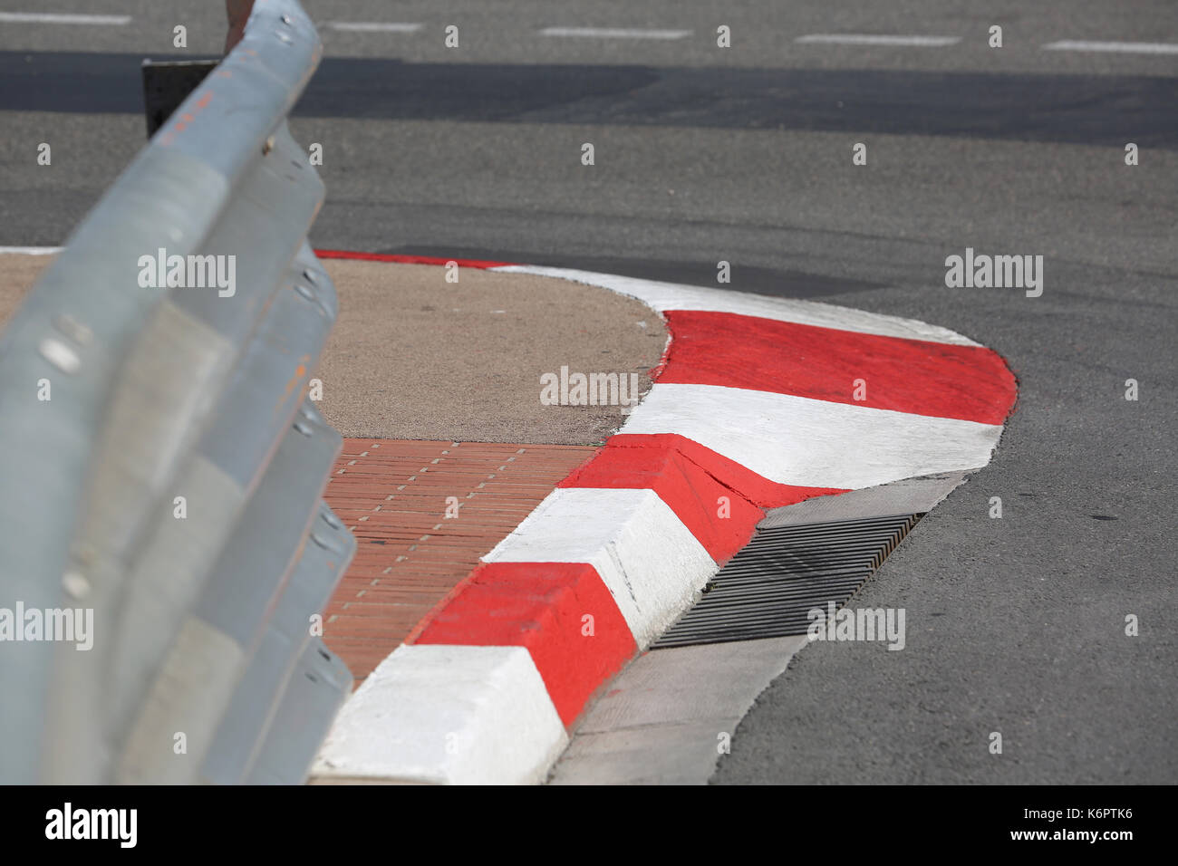 Texture of Motor Race Asphalt and Curb on Monaco Montecarlo Grand Prix ...