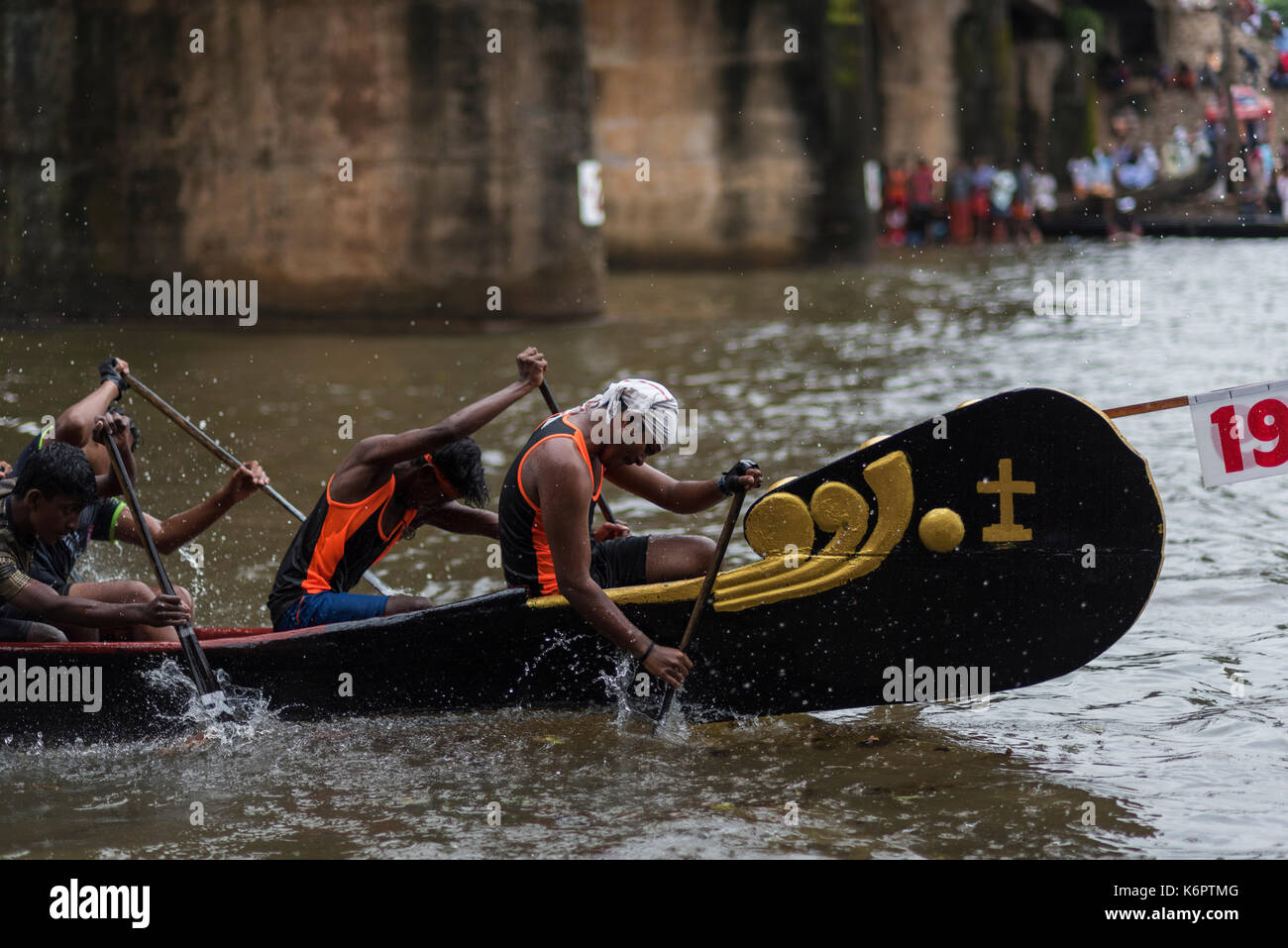 Closeup of the oarsmen in the heat of the race Stock Photo - Alamy