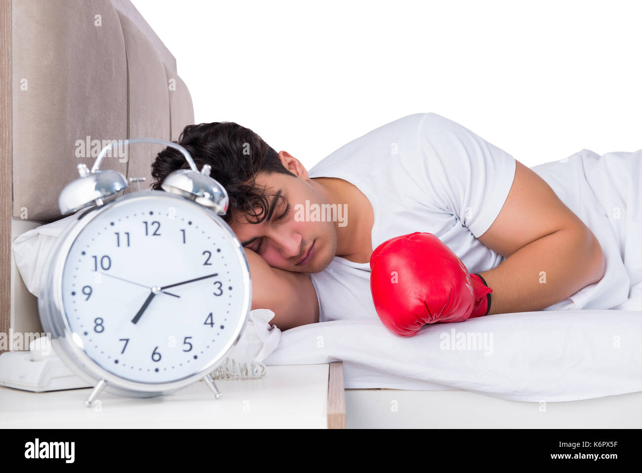 Boxing glove boxing alarm clock hi-res stock photography and images - Alamy