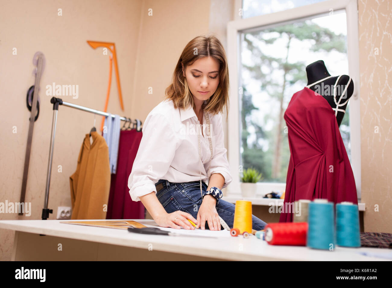 Fashion designer studio Stock Photo - Alamy