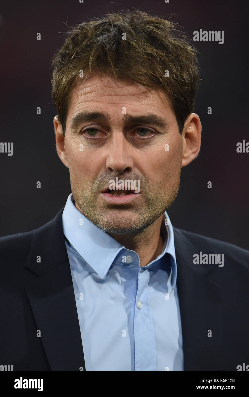 Munich, Germany. 12th Sep, 2017. Anderlecht's coach René Weiler ...
