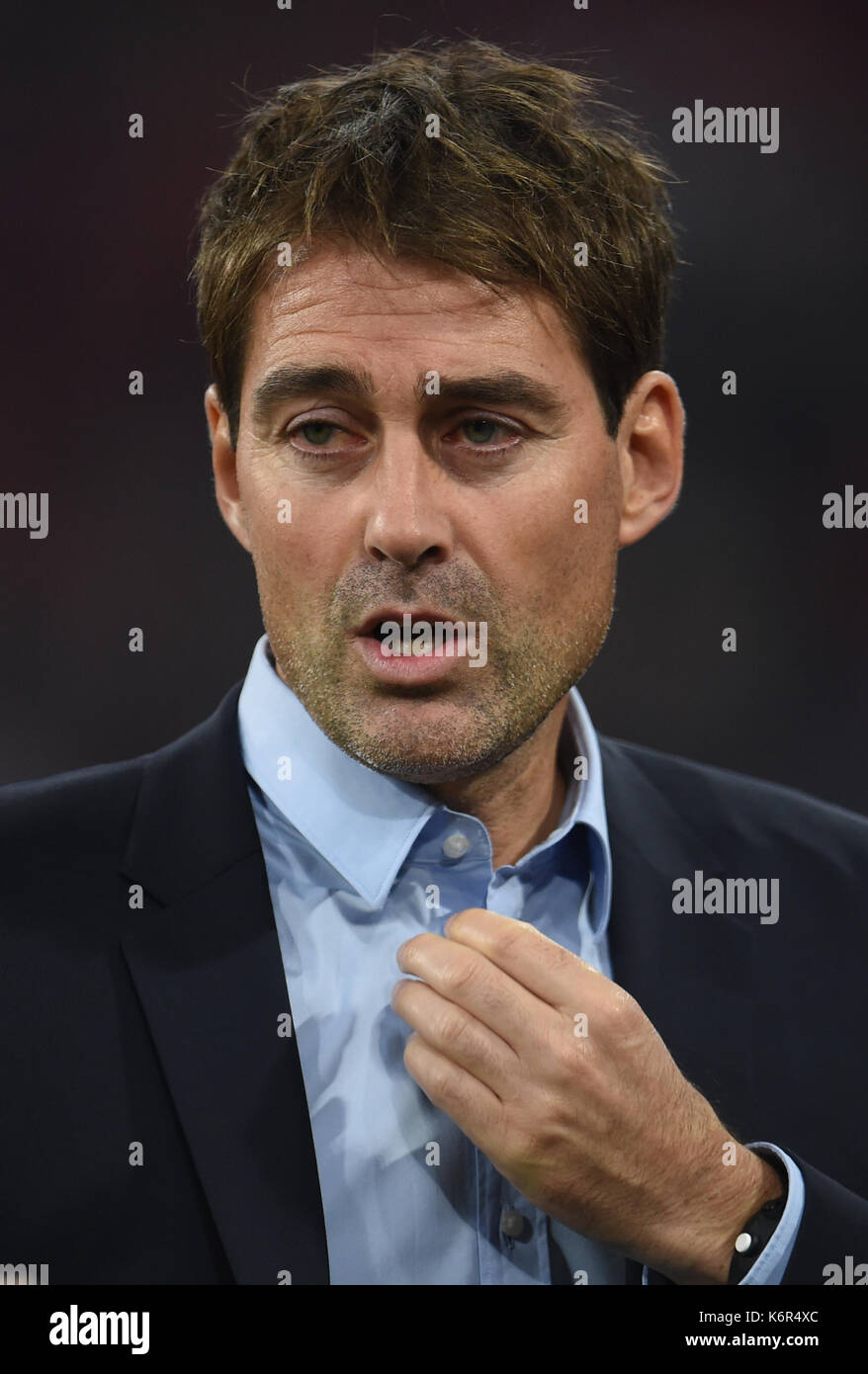 Munich, Germany. 12th Sep, 2017. Anderlecht's coach René Weiler ...