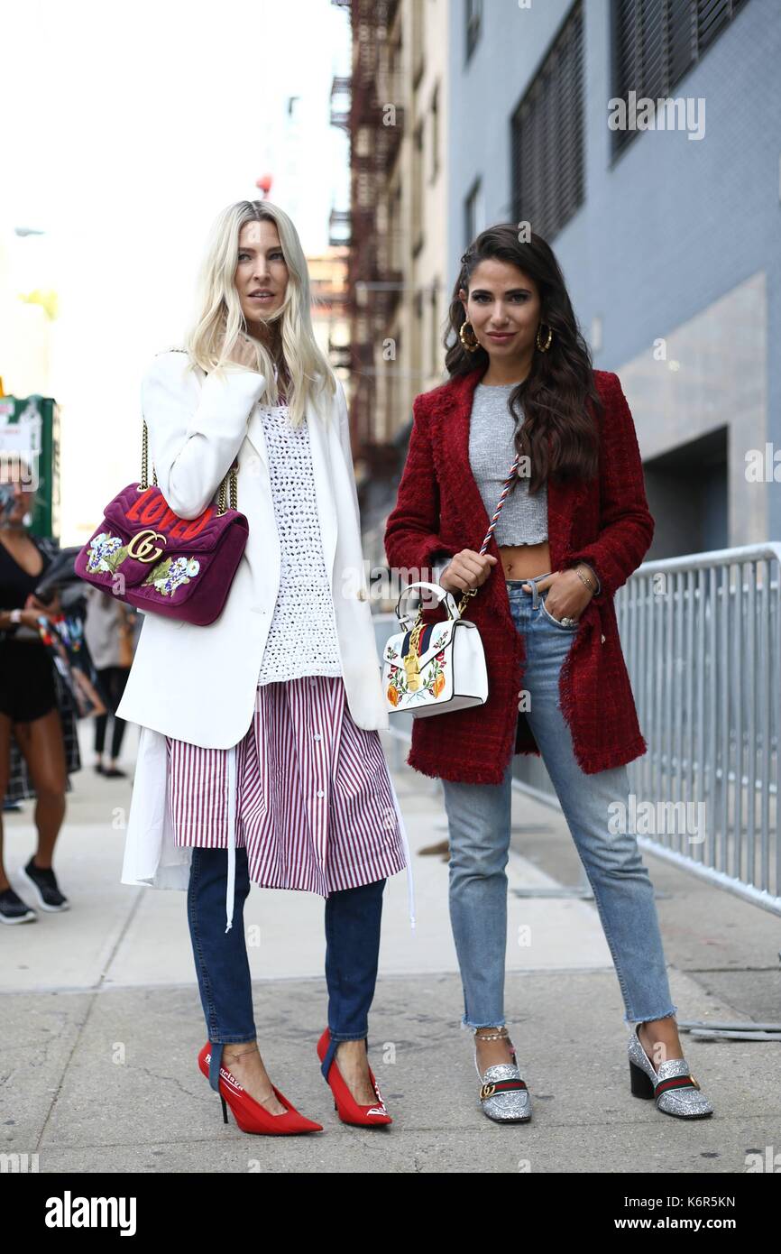 Bloggers Adi Heyman and Elizabeth Savetsky posing outside of the ...
