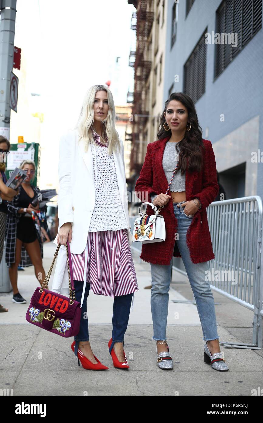 New York City, USA. 11th Sep, 2017. Bloggers Adi Heyman and Elizabeth ...