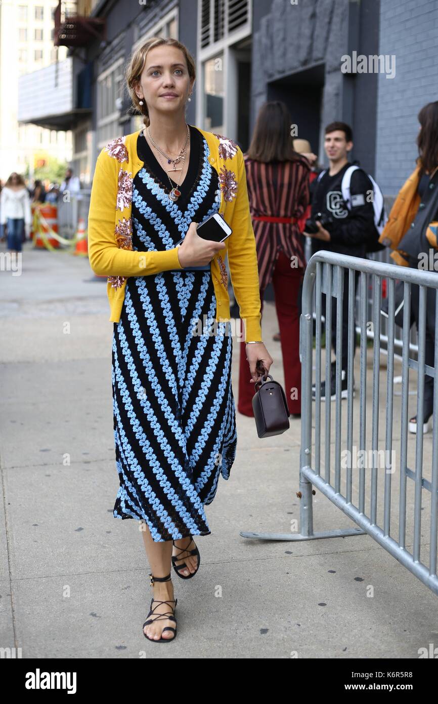 New York City, USA. 11th Sep, 2017. Laurel Pantin, Editorial Director at Coveteur, posing ...