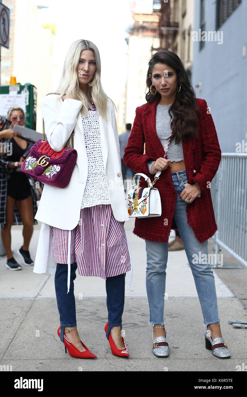 New York City, USA. 11th Sep, 2017. Bloggers Adi Heyman and Elizabeth ...