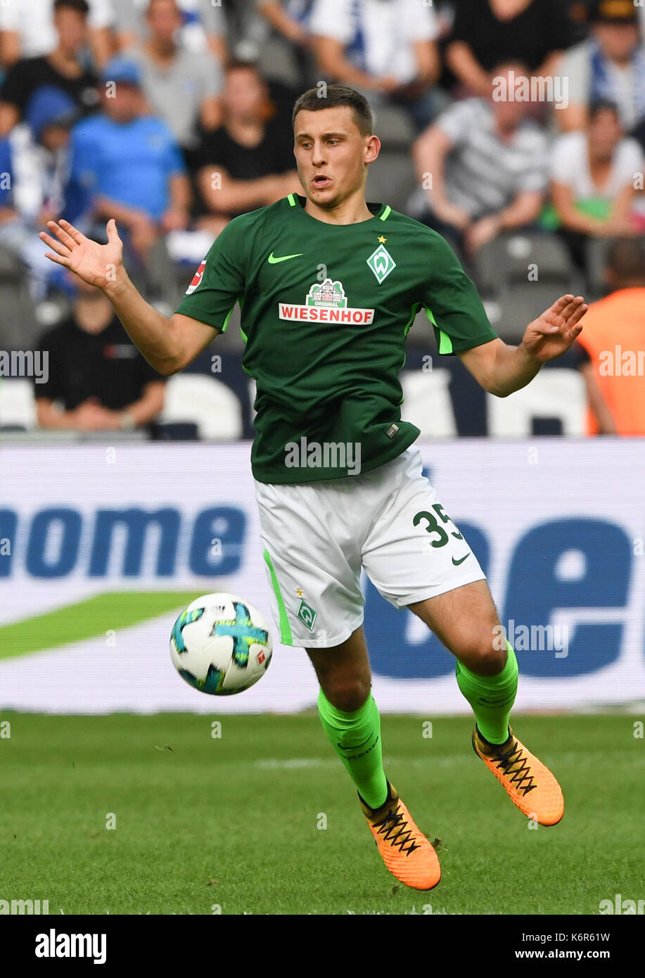 Berlin, Germany. 10th Sep, 2017. Bremen's Ludwig Augustinsson during ...