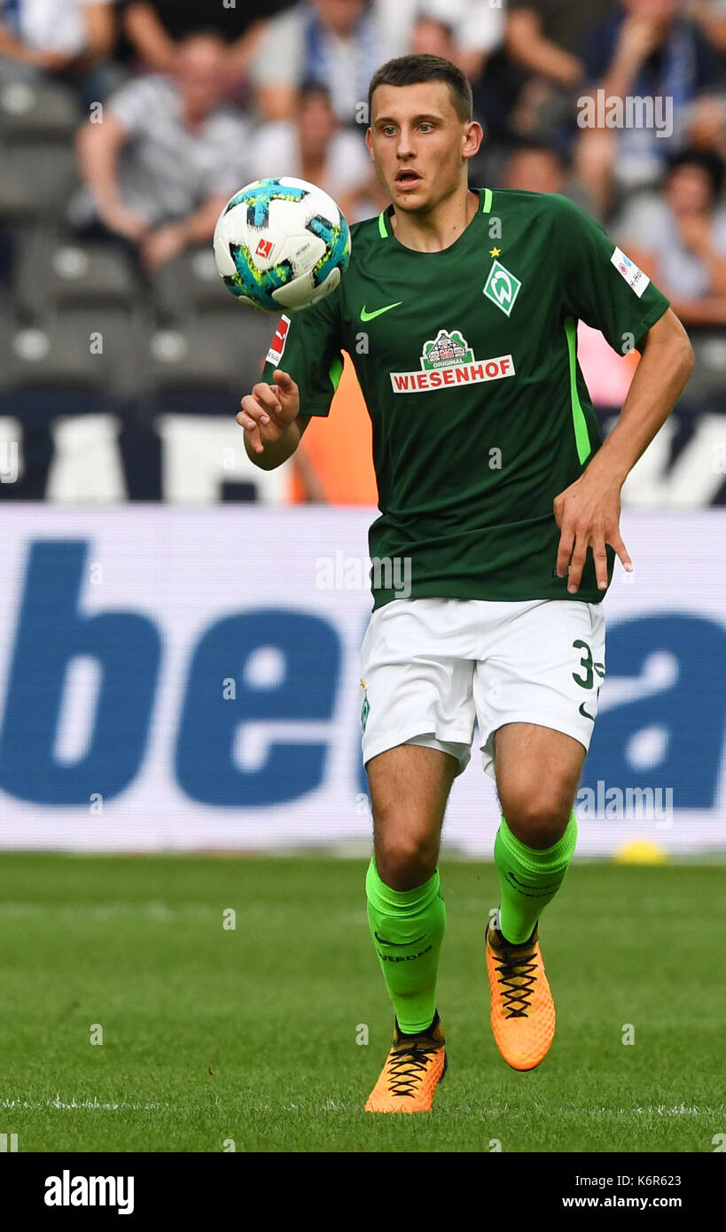 Berlin, Germany. 10th Sep, 2017. Bremen's Ludwig Augustinsson during ...