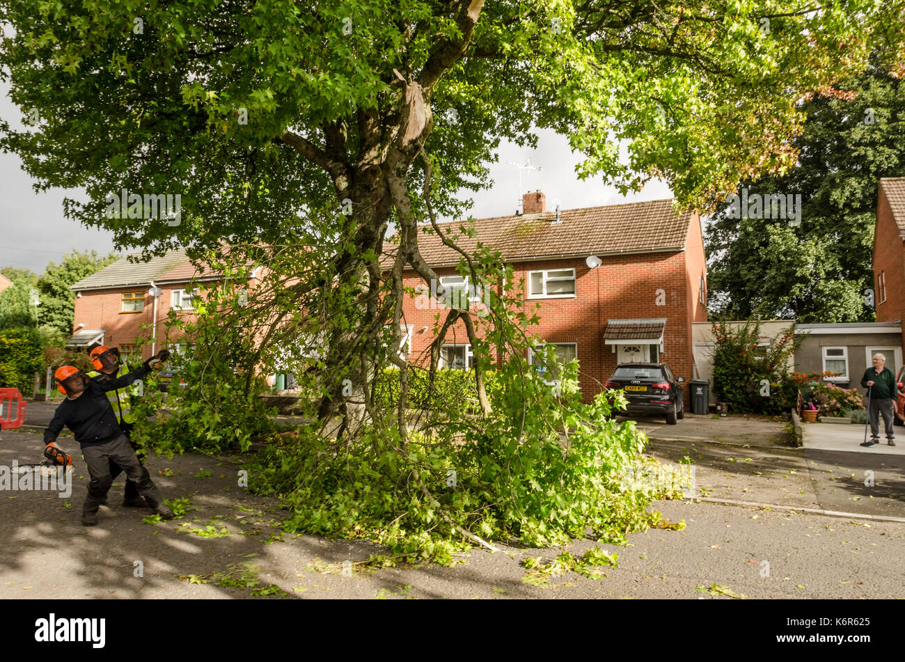 Cardiff, UK. 13th Sep, 2017. 17-09-13 . Cardiff, Wales, UK. Storm ...