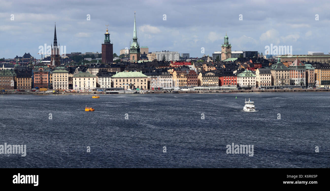 Stockholm, Sweden. 12th June, 2017. View of the Swedish capital of ...