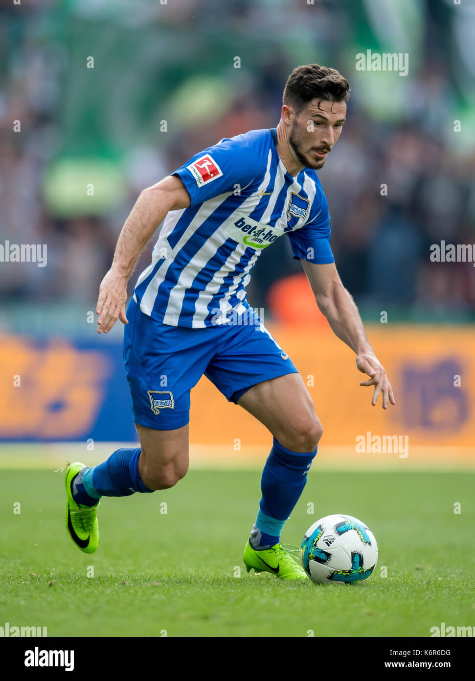 Berlin, Germany. 10th Sep, 2017. Berlin's Mathew Leckie in action ...
