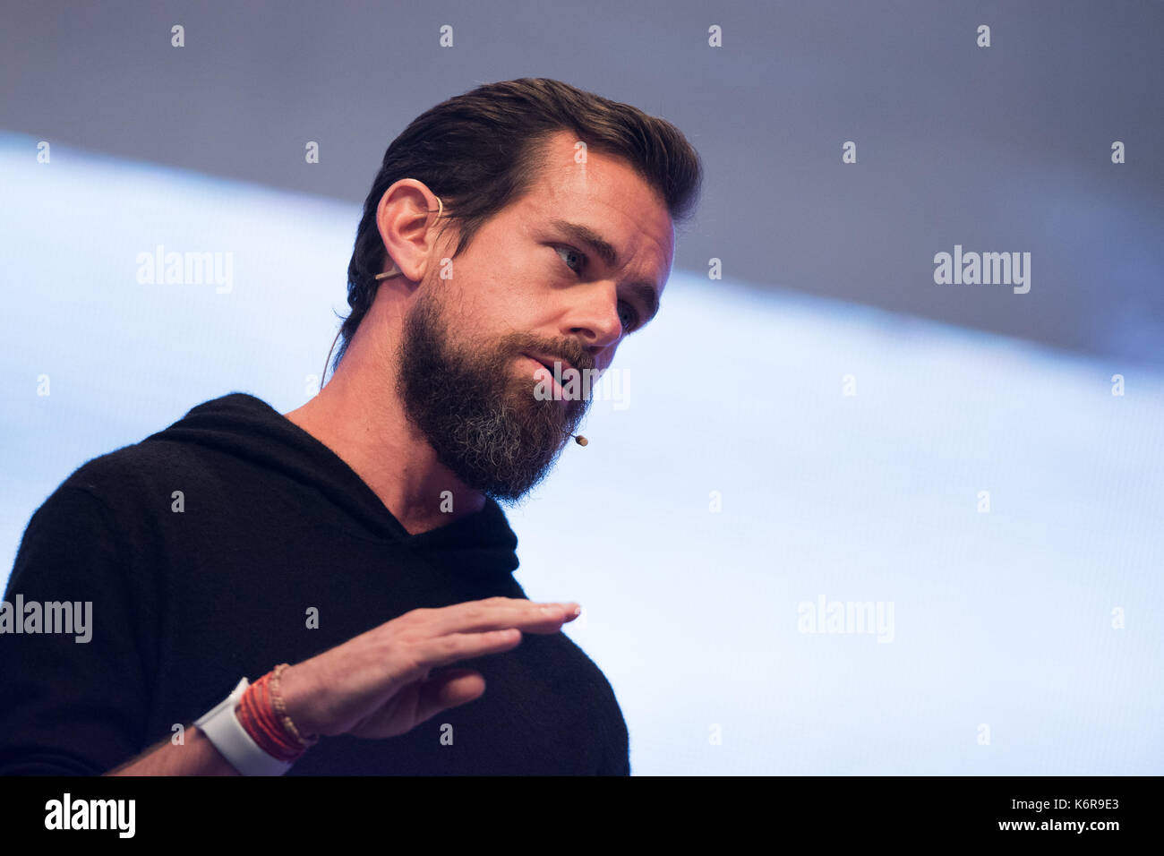 Cologne, Germany. 13th Sep, 2017. Jack Dorsey, CEO of Twitter is ...