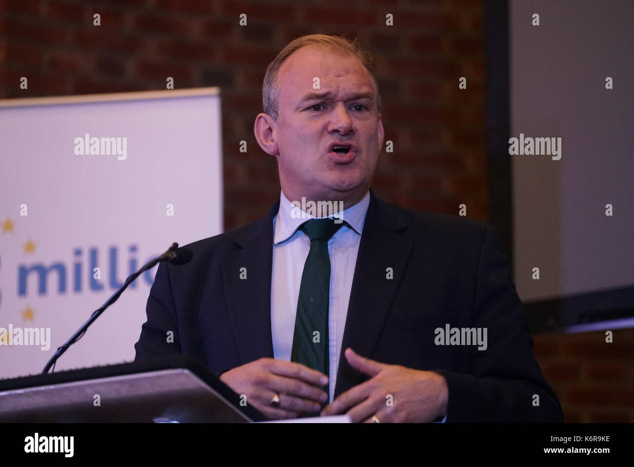London, UK. 13th Sep, 2017. Speaker Ed Davey MP, Mass lobby statements ...