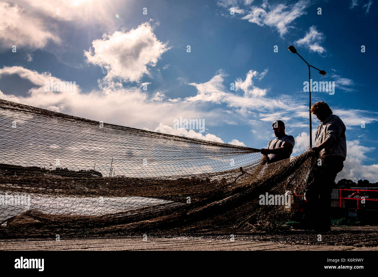Killybegs, County Donegal, Ireland. 13th Sep, 2017. Fishermen in ...