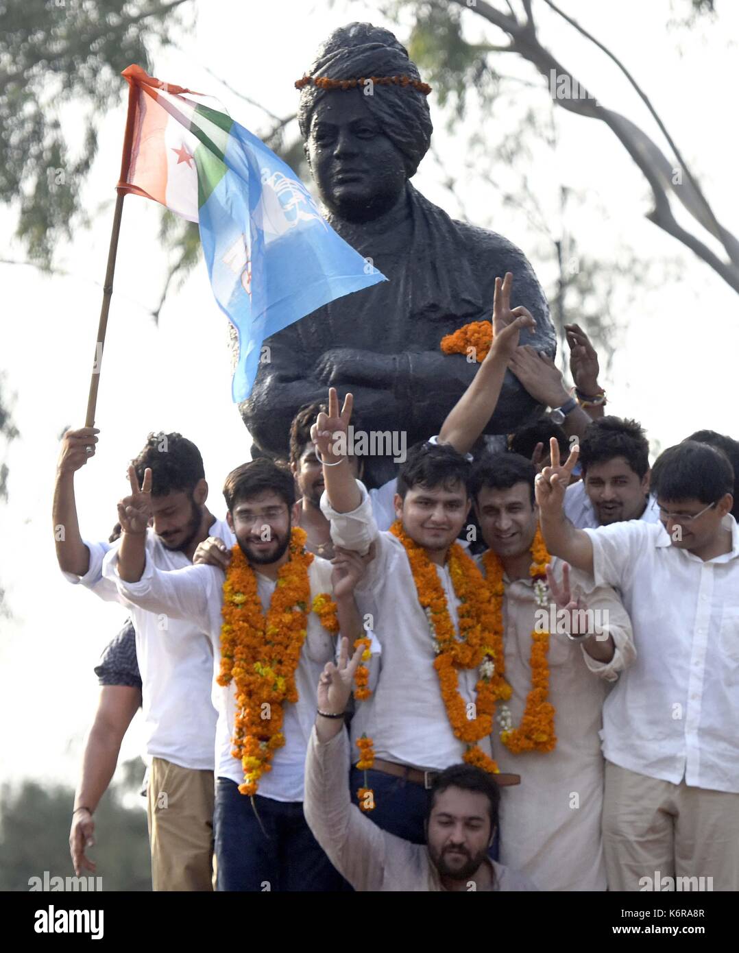 NEW DELHI, INDIA - SEPTEMBER 13: NSUI candidates Rocky Tuseer ...
