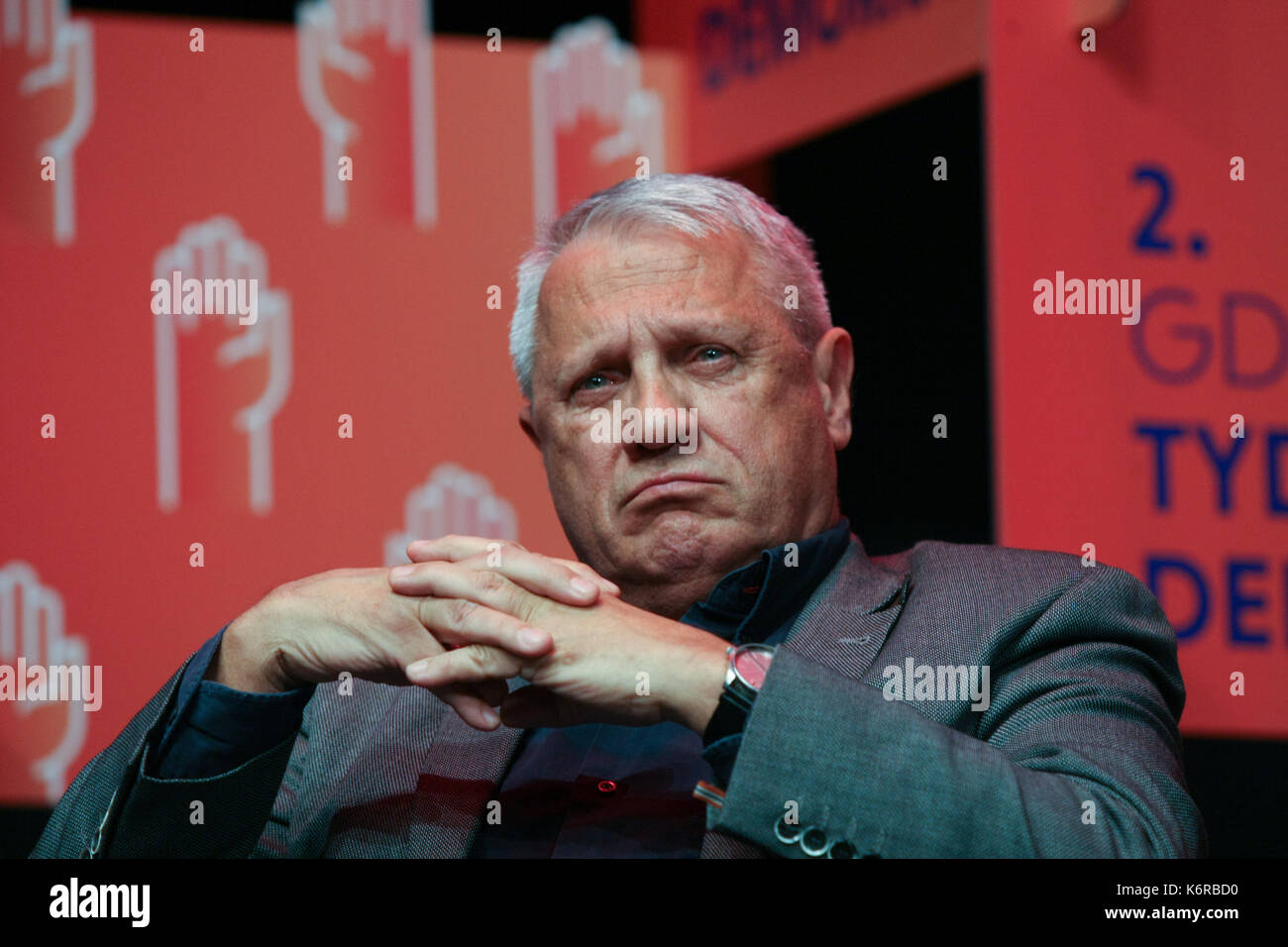 Gdansk, Poland. 13th Sep, 2017. Journalist, professor of history at the ...