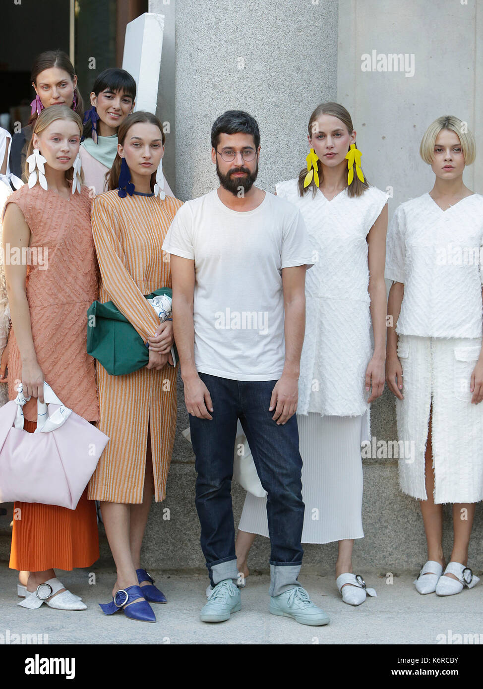 Madrid, Spain. 13th Sep, 2017. Model Designer Moises Nieto attending ...