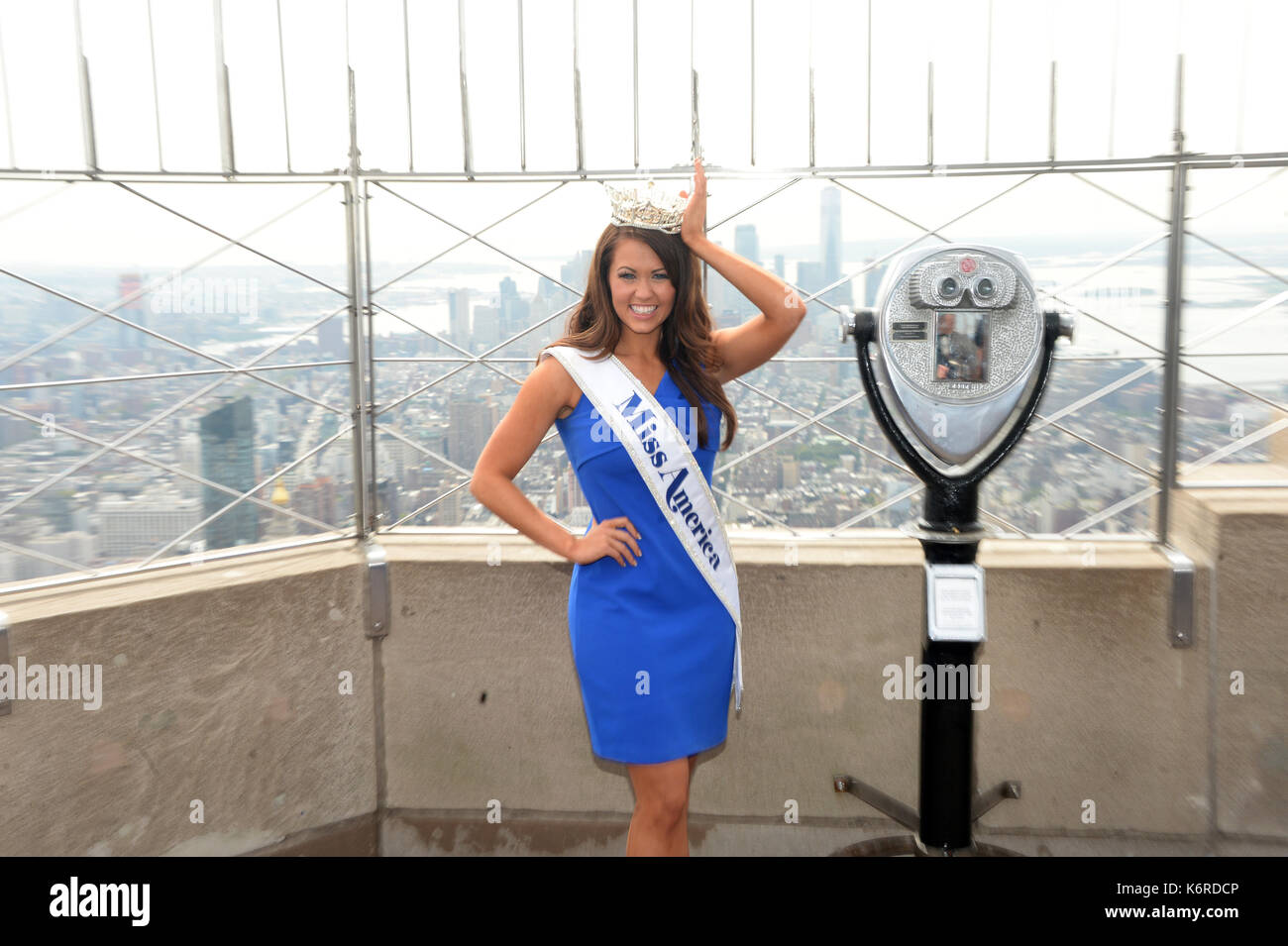 NEW YORK, NY - SEPTEMBER 12: Miss America Cara Mund visits the Empire ...