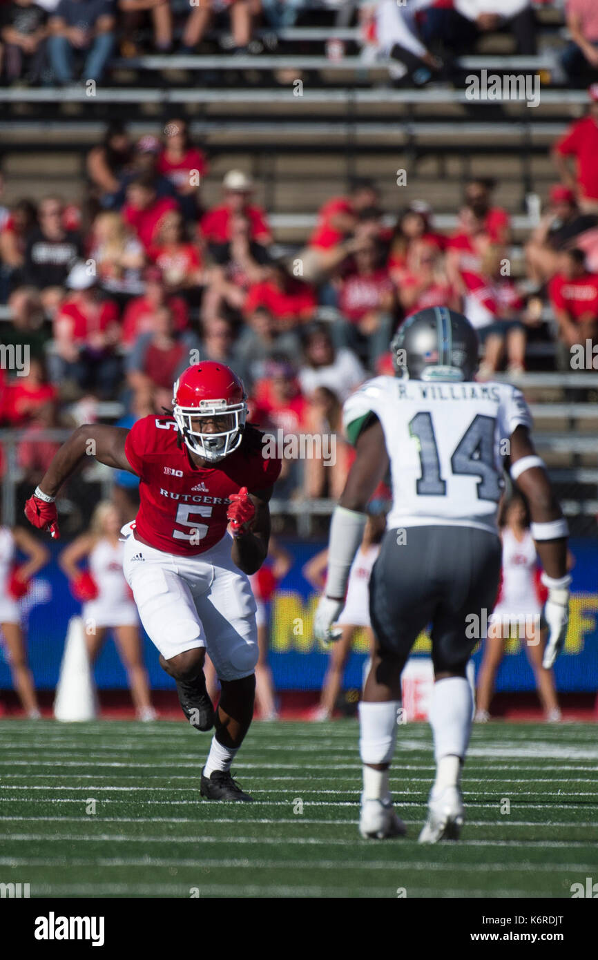 Piscataway, NJ, USA. 09th Sep, 2017. Rutgers Scarlet Knights wide ...