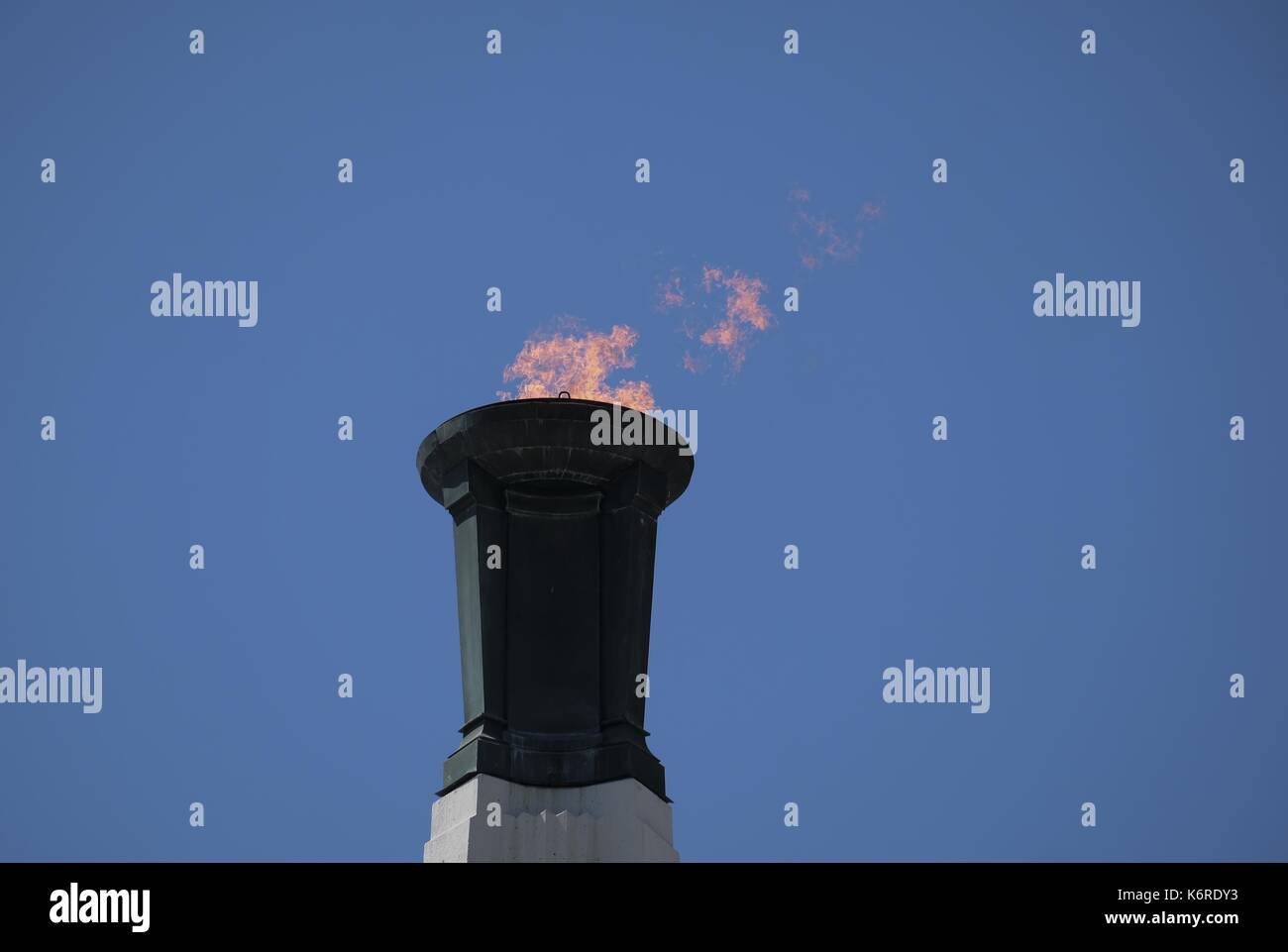 Los Angeles, California, USA. 13th Sep, 2017. The blazing Olympic ...