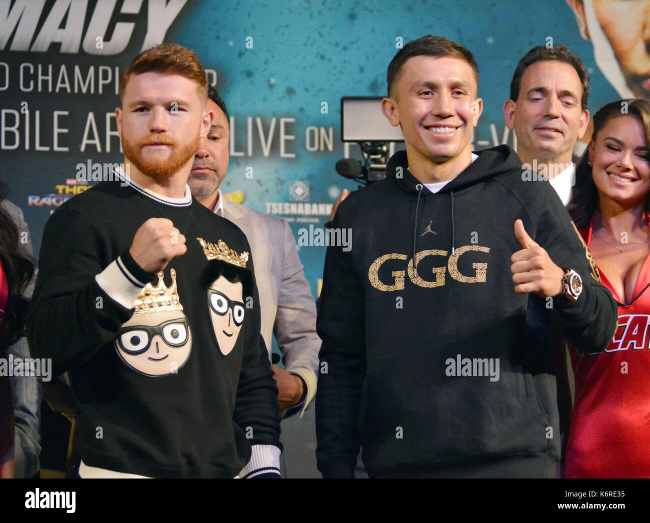 Las Vegas, Nevada, USA. 13th Sep, 2017. Boxers champion Gennady ...