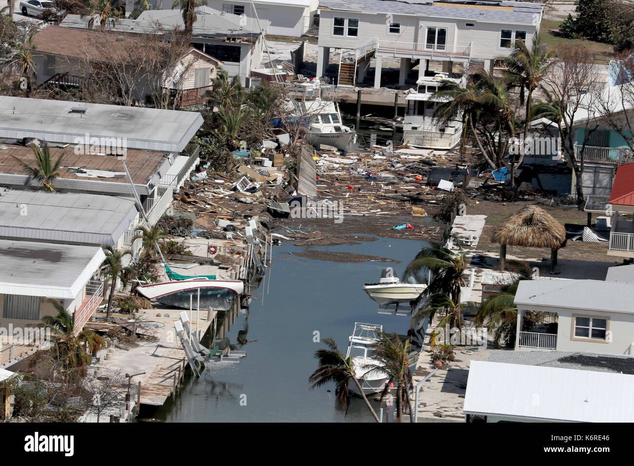Duck Key, FL, USA. 14th Sep, 2017. Hurricane Irma hit the Florida Keys ...