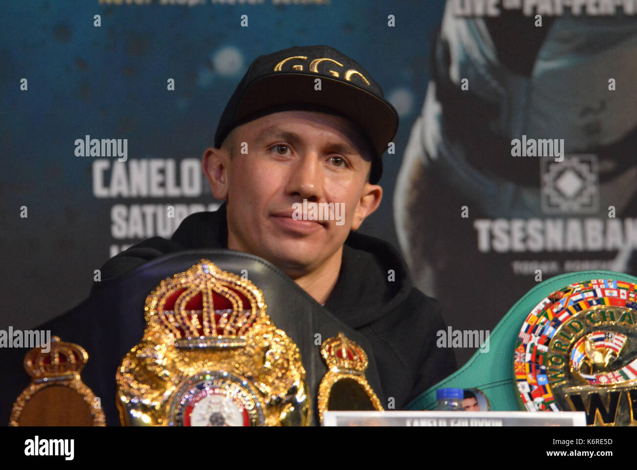 Las Vegas, Nevada, USA. 13th Sep, 2017. WBA, WBC, IBO, IBF Middleweight ...