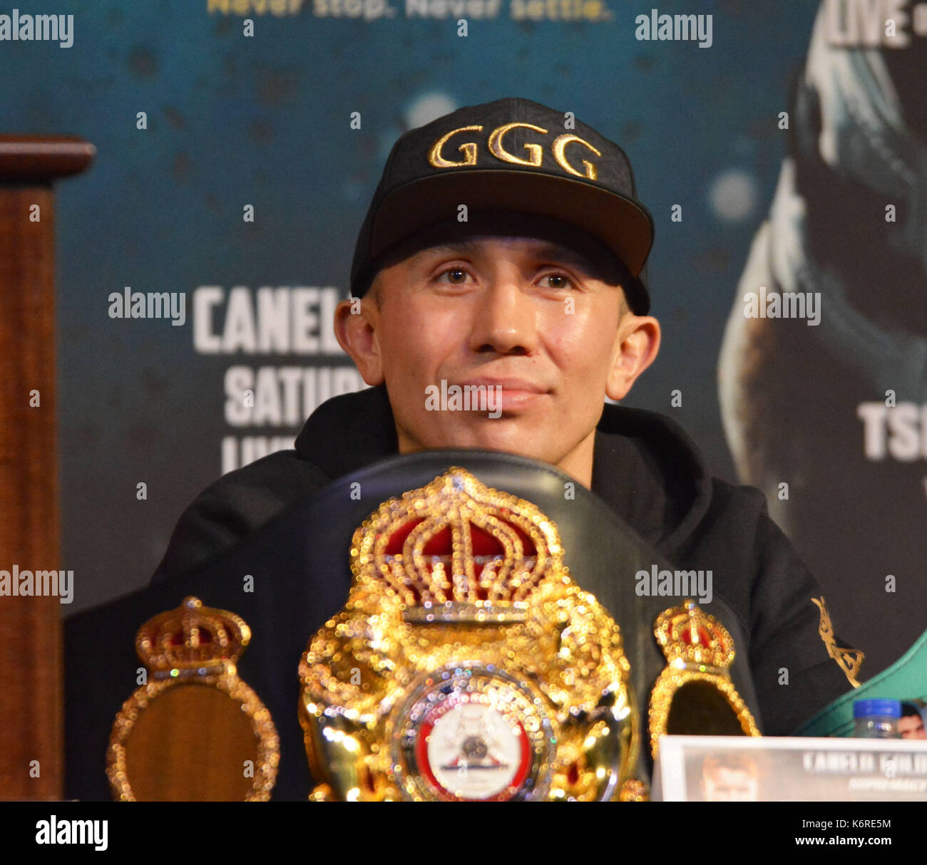 Las Vegas, Nevada, USA. 13th Sep, 2017. WBA, WBC, IBO, IBF Middleweight ...