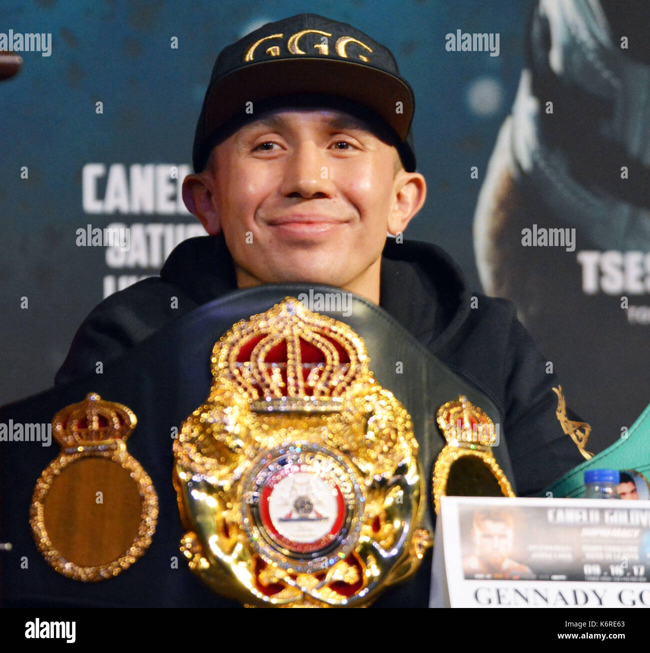 Las Vegas, Nevada, USA. 13th Sep, 2017. WBA, WBC, IBO, IBF Middleweight ...